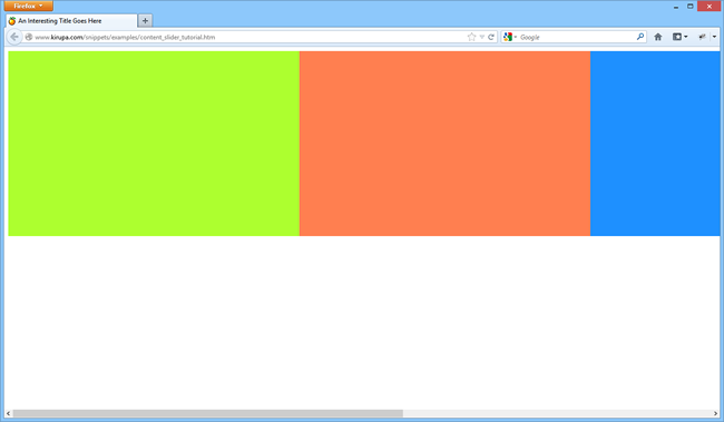 Creating a Sweet Content Slider | kirupa.com